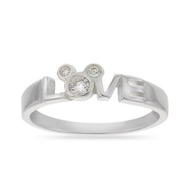 Disney | Jewelry | Disney Ring Mickey Mouse Icon Love Sterling Silver ...